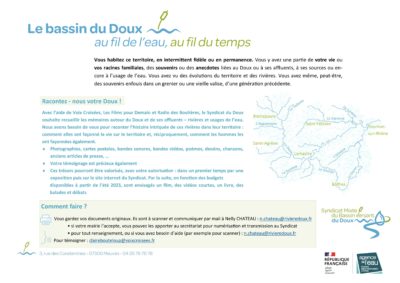 Le bassin du Doux au fil de l'eau, au fil du temps - Mairie d'Empurany